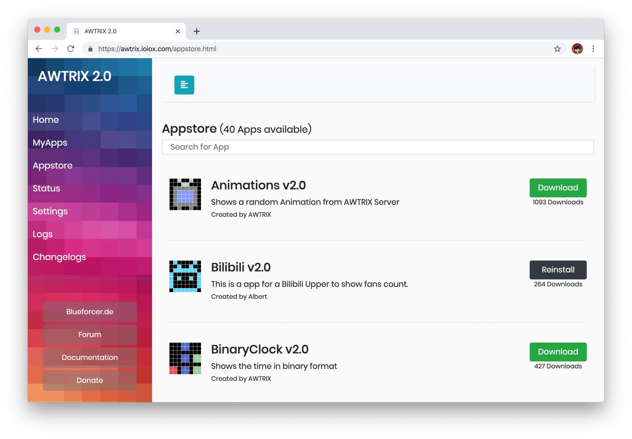 Linux 服务器 docker 部署 AWTRIX 2.0 Server-利剑分享-科技生活